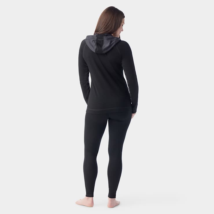 Women's Classic Thermal Merino Base Layer 1/2 Zip Hoodie